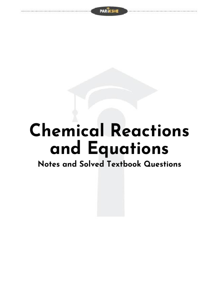 SC ChemicalReactionsAndEquations EM Notes | PDF | Chemical Reactions ...