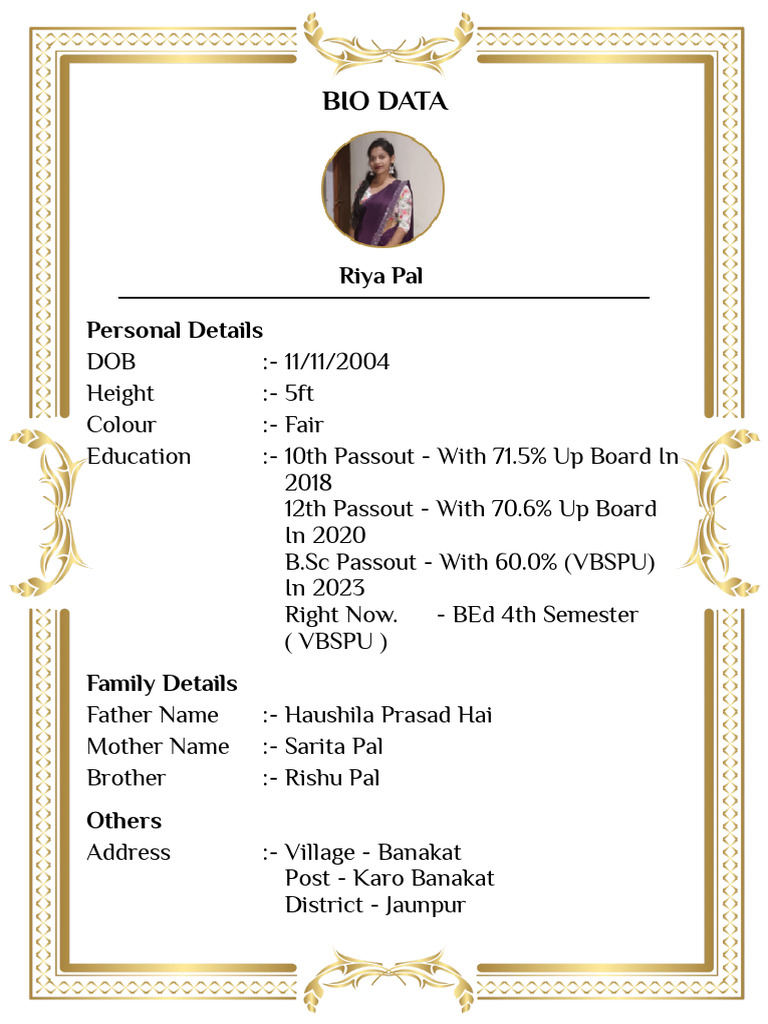 Biodata 5 | PDF