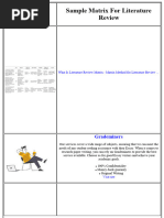 Literature Review Matrix TEMPLATE UPDATED | PDF