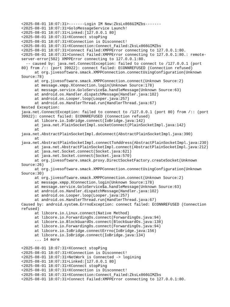 Golo 20250801 18 | PDF | Java (Programming Language) | Android (Operating System)