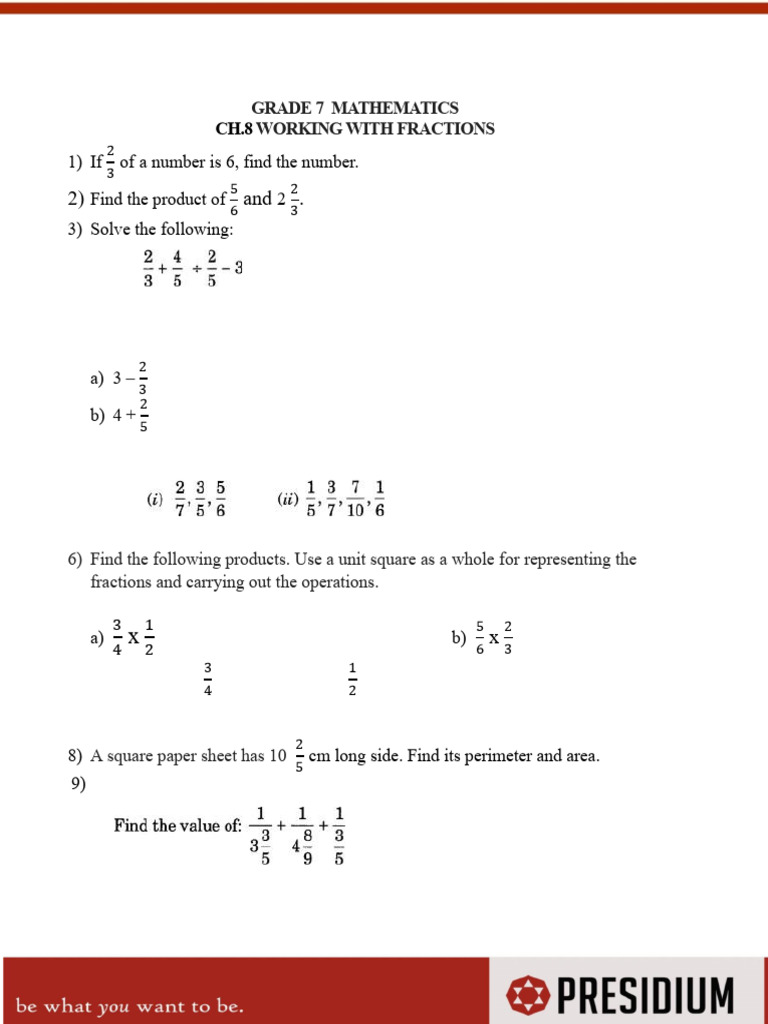 CH 1 and Ch.8 - Practice Sheet | PDF | Mathematics