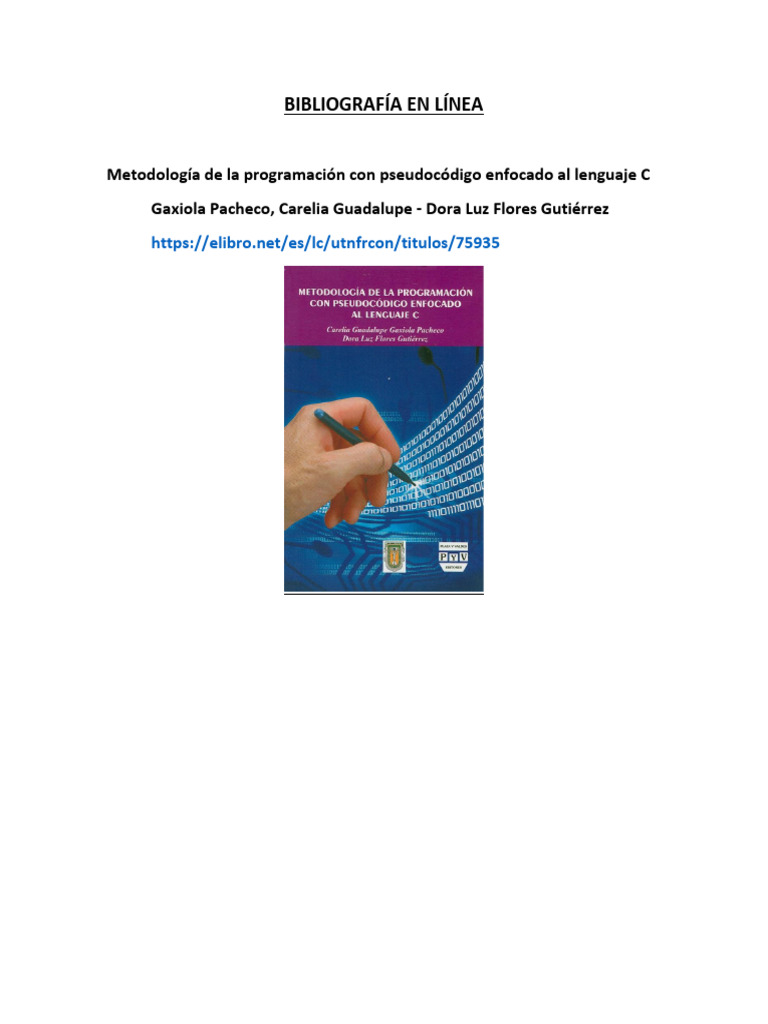 Metodología de La Programación Con Pseudocódigo Enfocado Al Lenguaje C | PDF