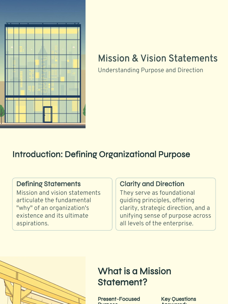 Crafting Effective Mission & Vision Statements | PDF | Business ...