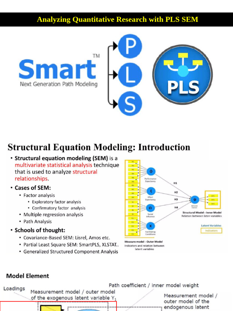 Analyzing Quantitative Research With PLS SEM | PDF