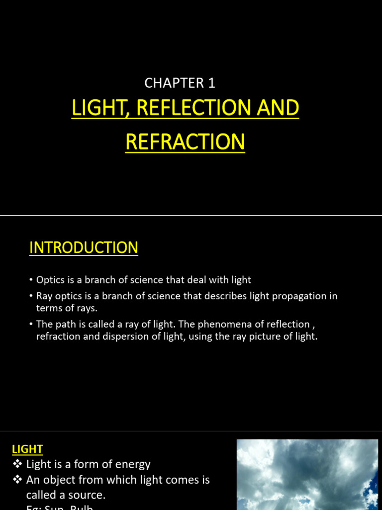 Cbse Class 10 Light Reflection and Refraction | PDF | Mirror ...