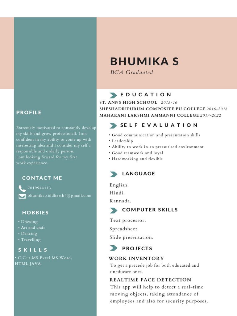 Bhumika Resume | PDF
