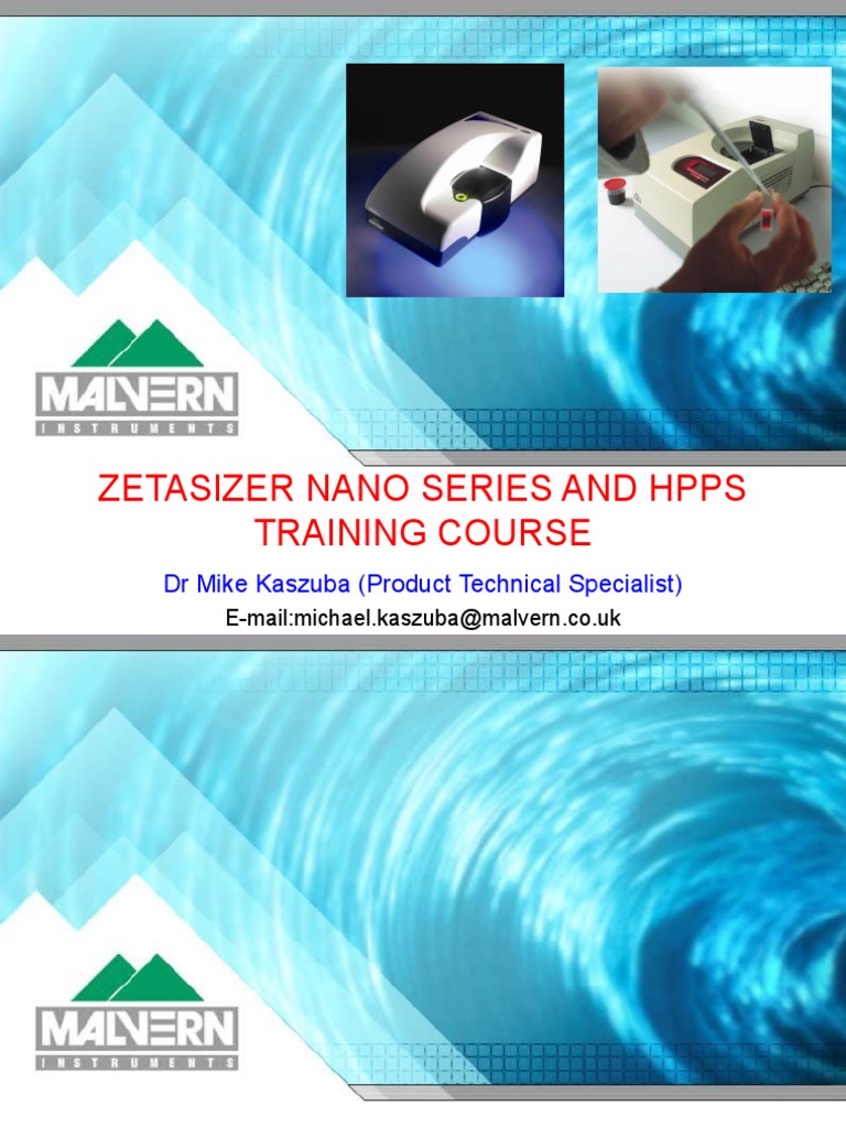 DTS Nano Series Training Course Size Day | PDF | Scattering | Brownian ...
