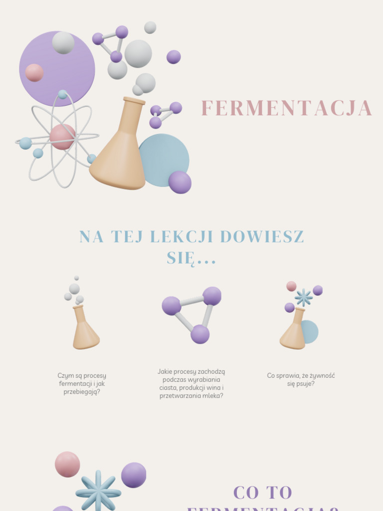 Fermentacja Chemia Podstawowa | PDF
