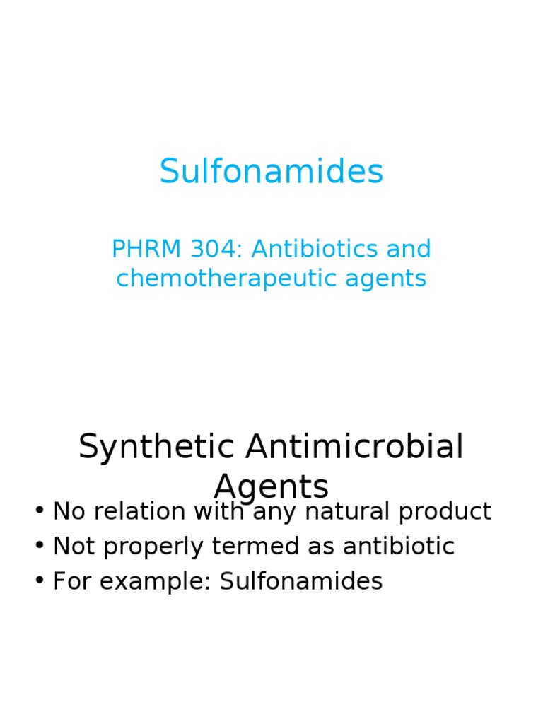 Sulfonamide | Folic Acid | Antibiotics
