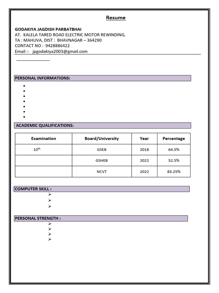 Jagdish Resume | PDF