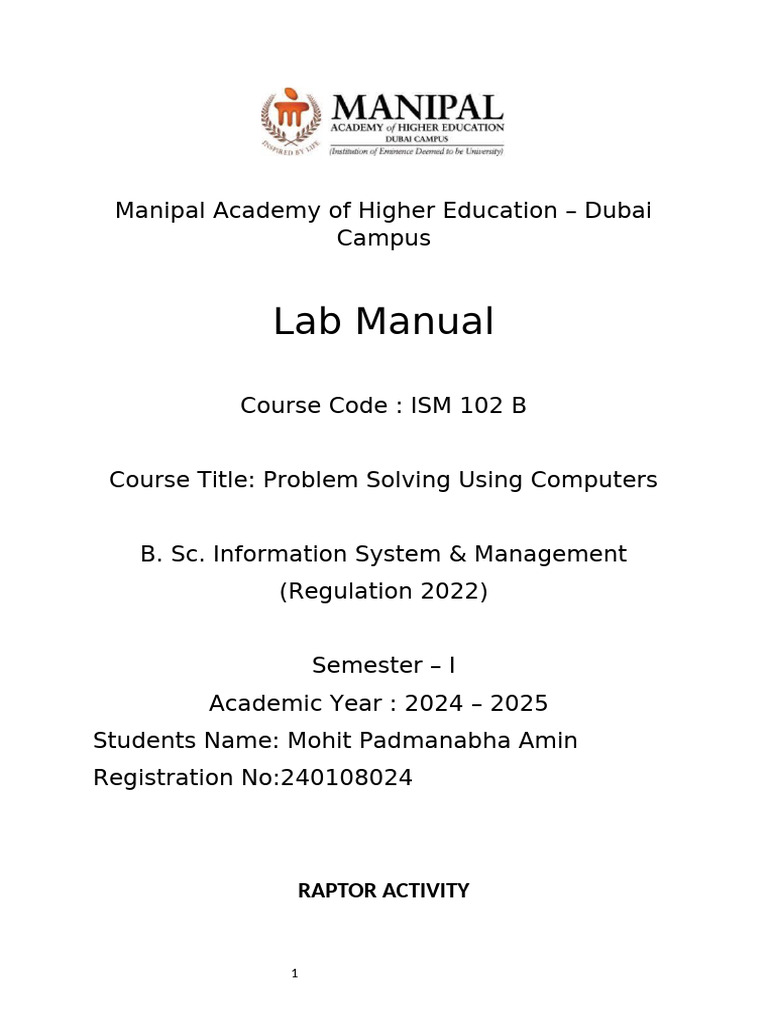 PSUC Lab Manual 2 | PDF