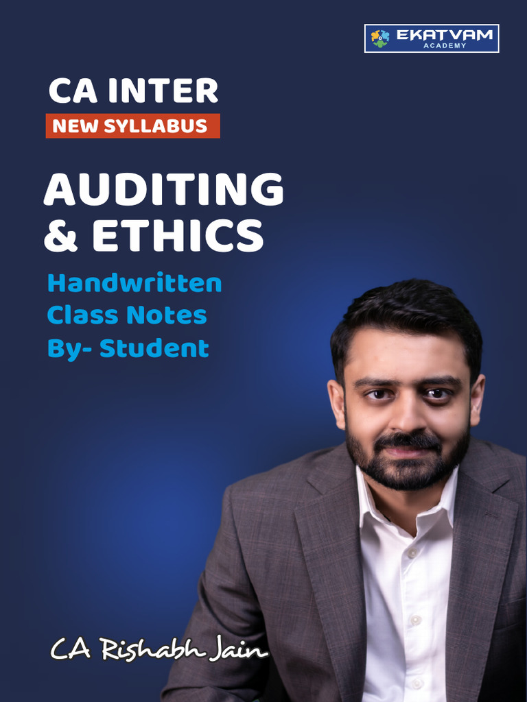 Audit Handwritten Notes by CA Rishabh Jain @adhyayan | PDF | Audit ...