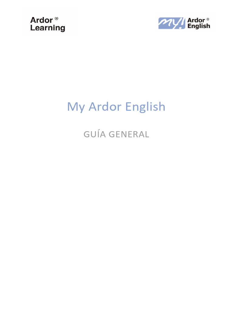 Guía del Curso My Ardor English | PDF | Spamming | Idioma en Inglés