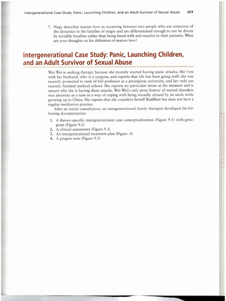 Bowen Intergenerational Case Study New | PDF