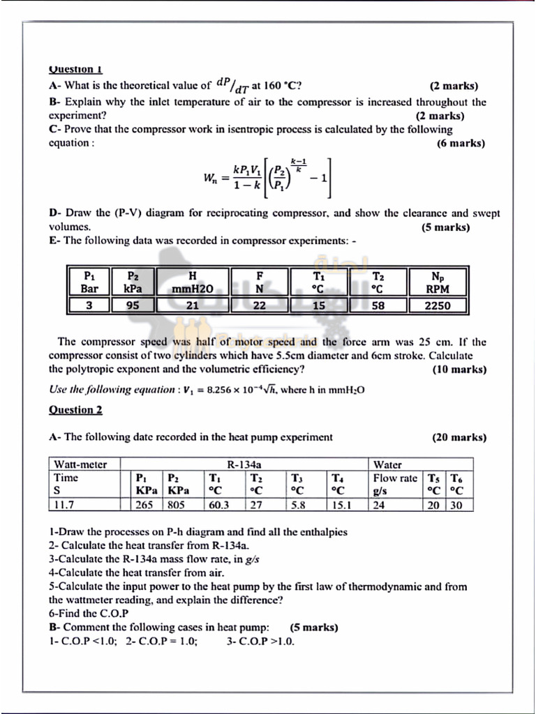 Final Exam - Thermo Lab | PDF