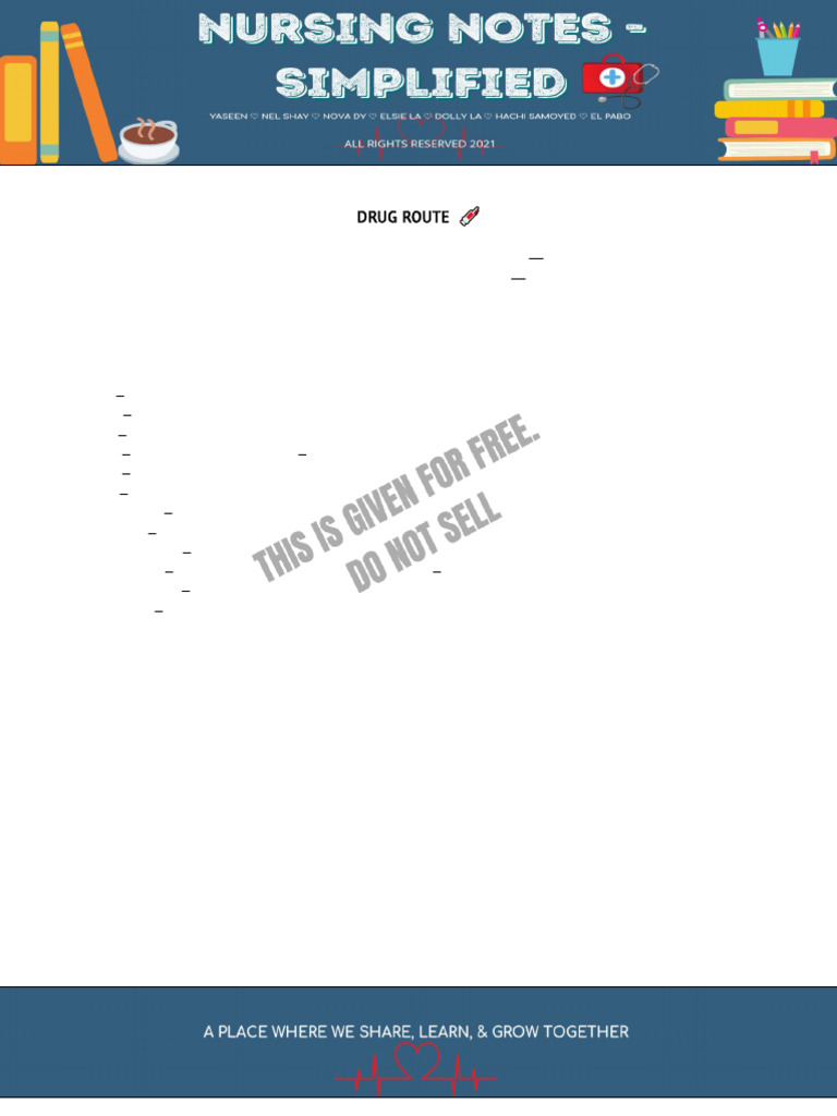 Drug Route | PDF