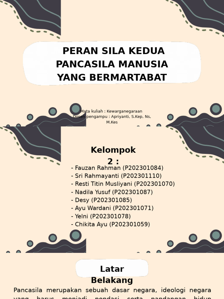 Abu Arang Dan Hijau Pola Abstrak Tugas Presentasi | PDF