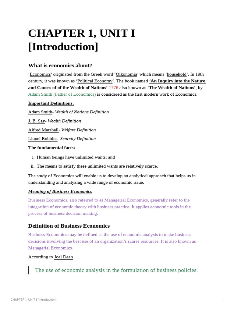 Introduction to Business Economics | PDF | Economics | Business Economics