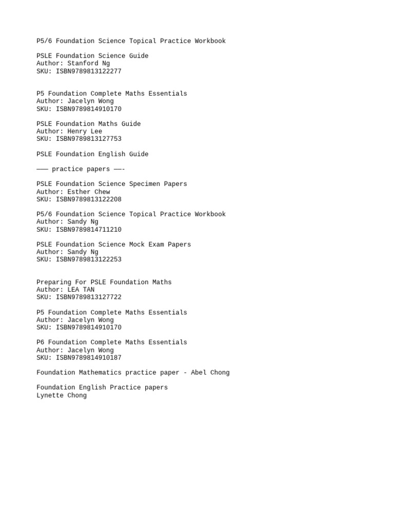 Psle Lesson Plan | PDF