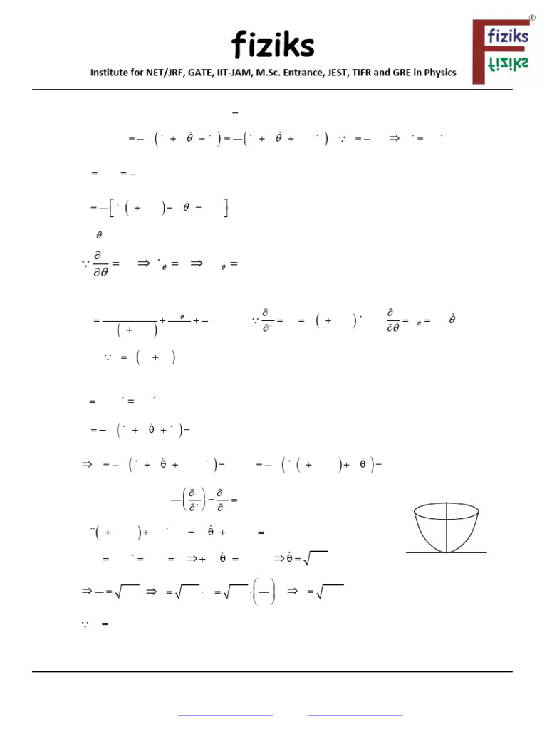 Assignment 1 Solution Lagrangian Hamiltonian | PDF | Lagrangian Mechanics | Physics