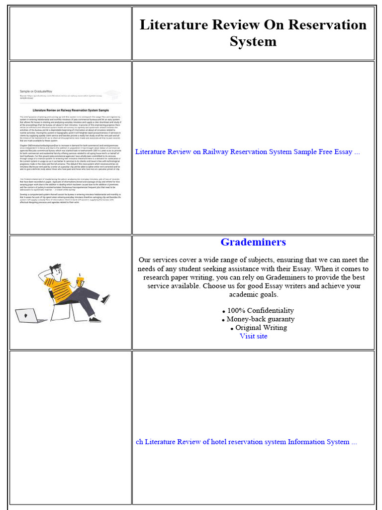 Literature Review On Reservation System | PDF | Internet