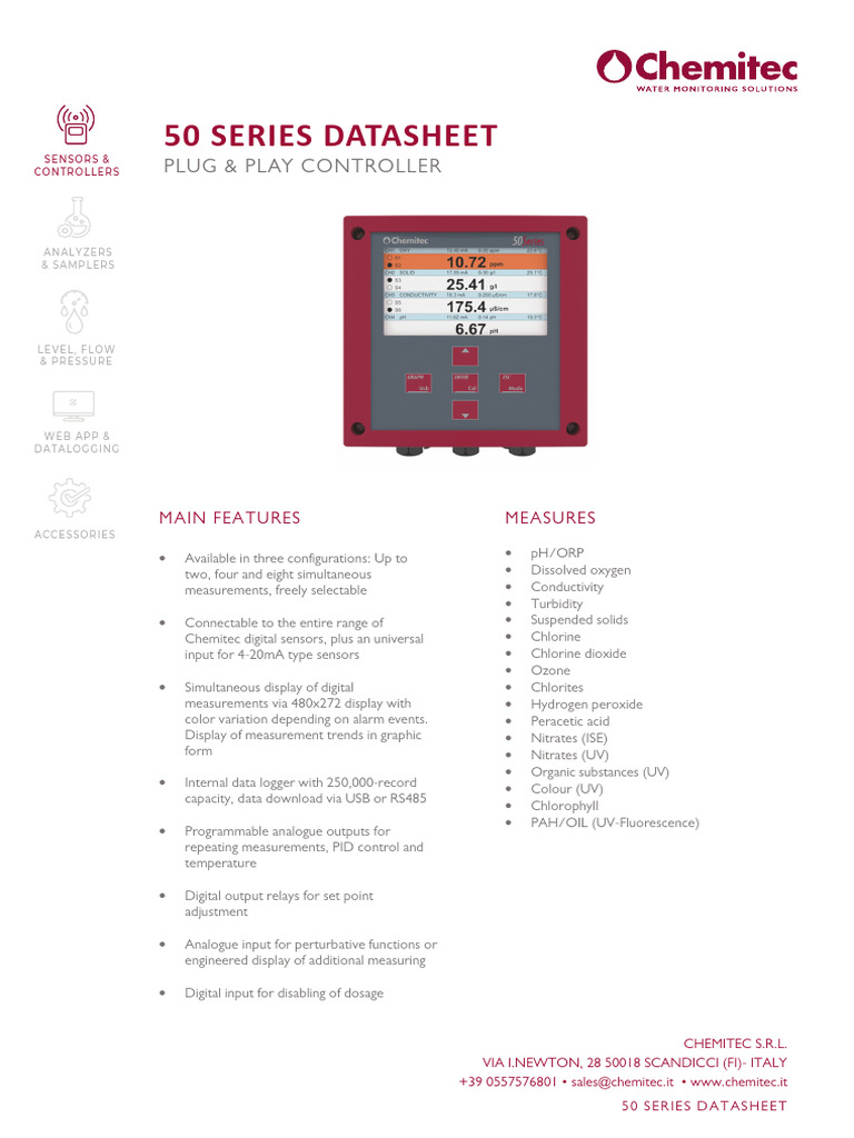 Chemitec 50 Series Controller Manual | PDF | Power Supply | Electronics