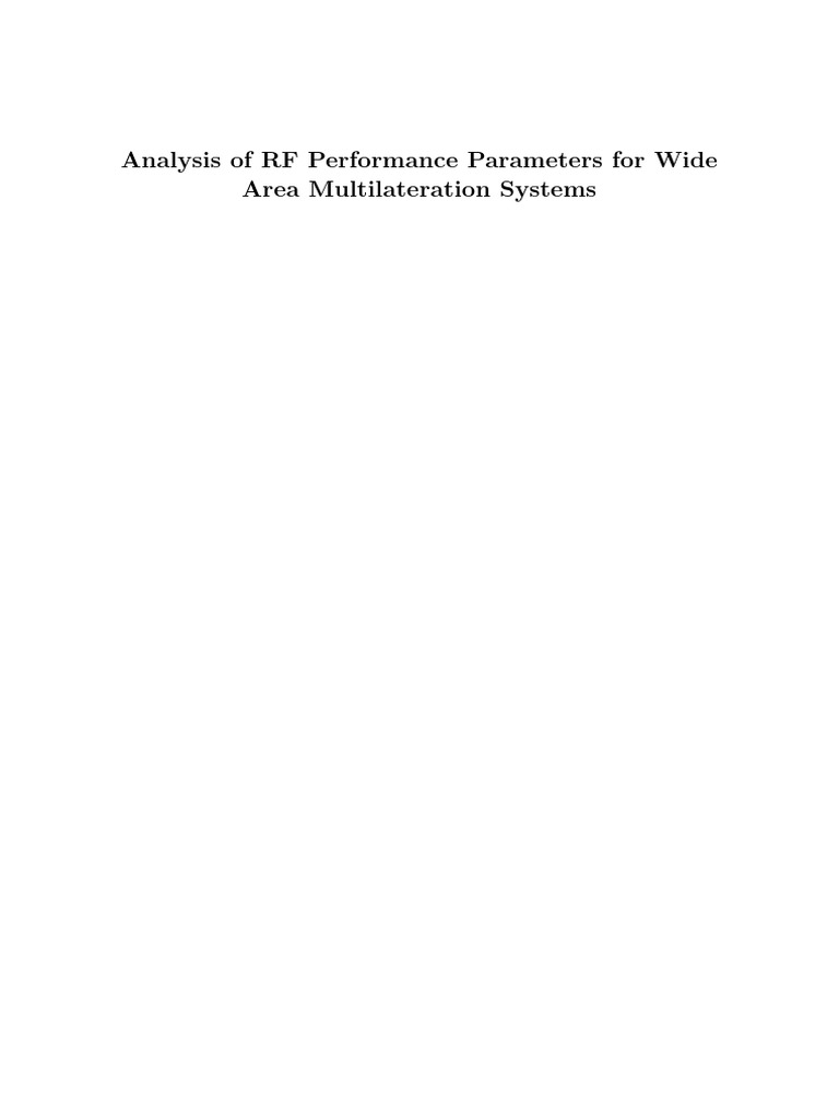 Analysis of Icao Docs Requirements | PDF | Antenna (Radio) | Telecommunications Engineering