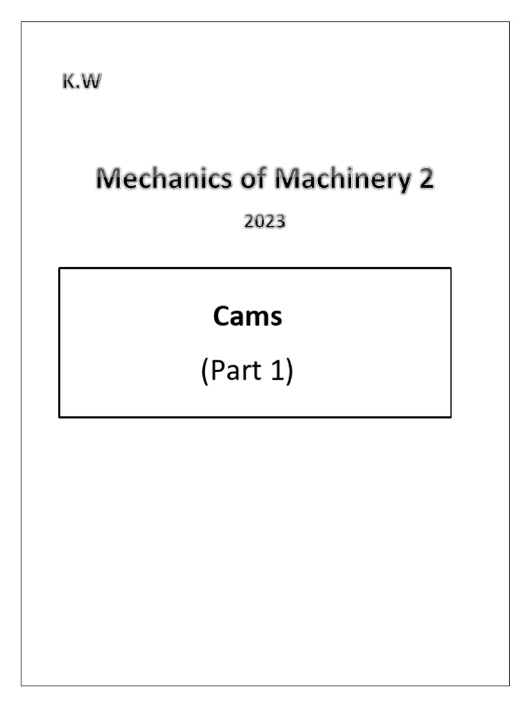 Cams (Part 1) ) | PDF