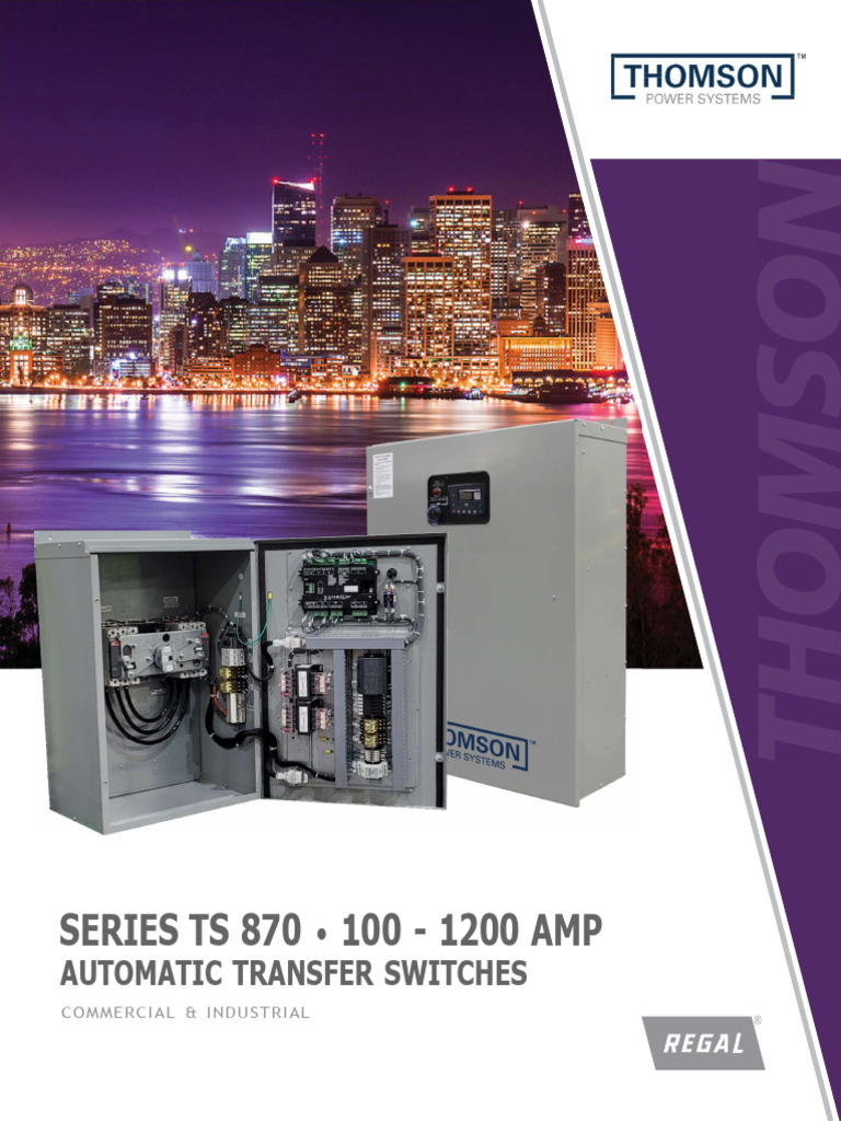 TS 870 Automatic Transfer Switch Overview | PDF | Switch | Manufactured ...
