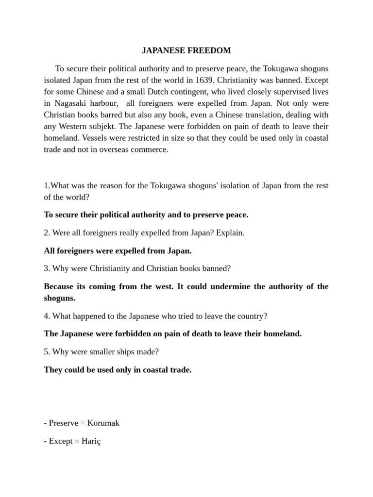 Japanese Freedom | PDF