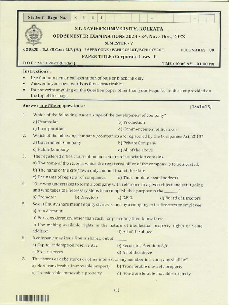 Co Law 2023 | PDF