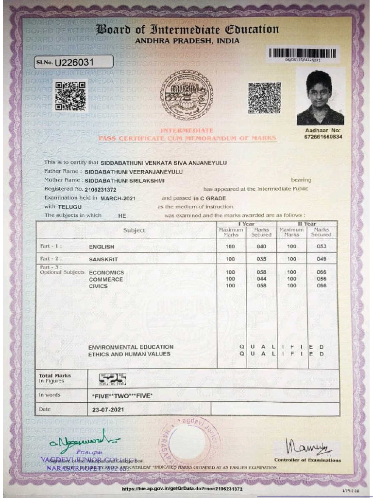 Original Marks Memo Overview | PDF