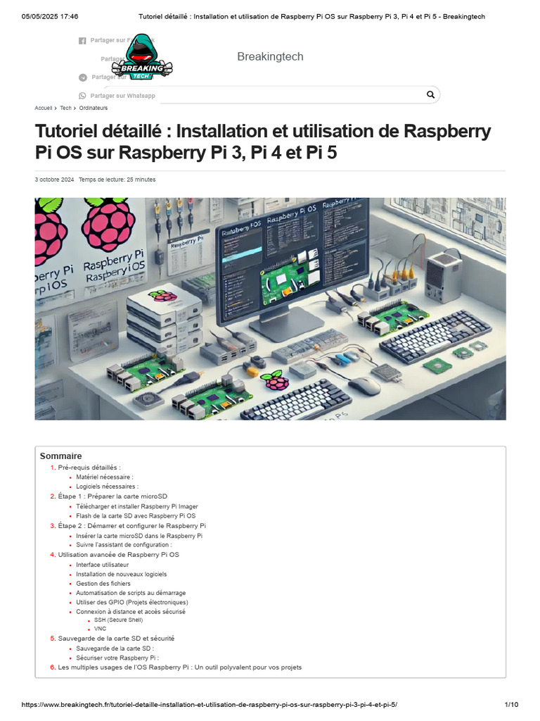 Installation de Raspberry Pi OS 3 à 5 | PDF | Tarte aux framboises ...