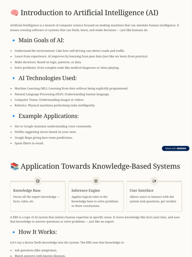 Introduction to Artificial Intelligence AI (1) | PDF | Artificial Intelligence | Intelligence ...