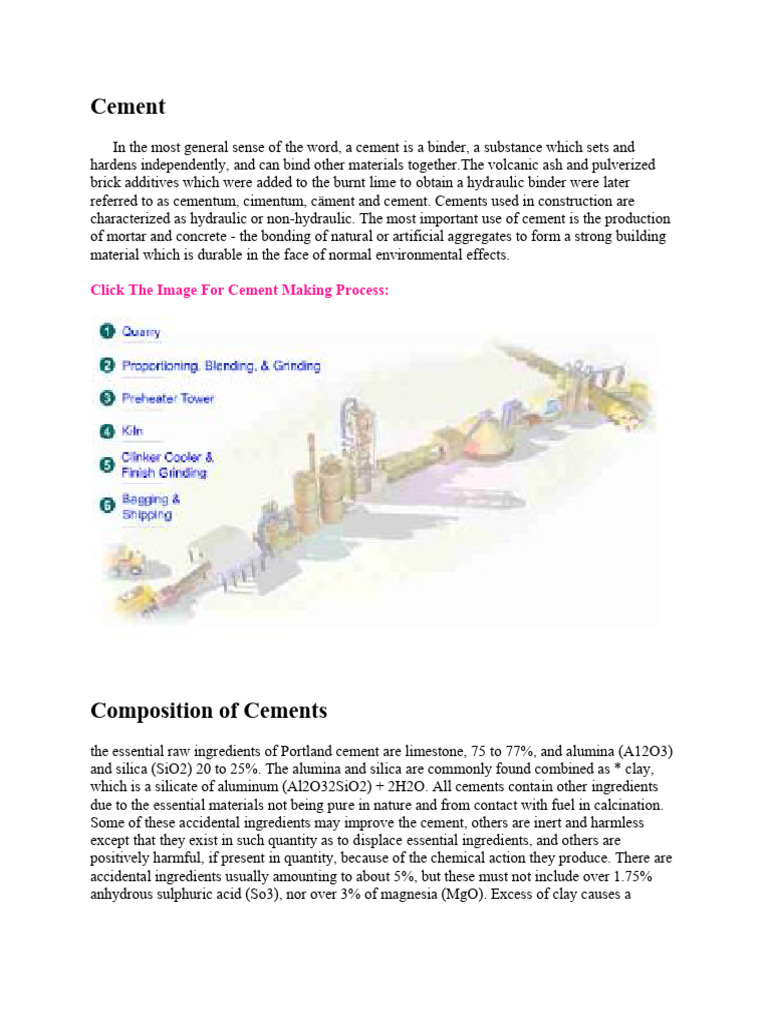 Cement (2) | PDF | Cement | Lime (Material)