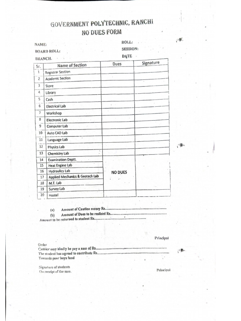 Noc Form - Io | PDF