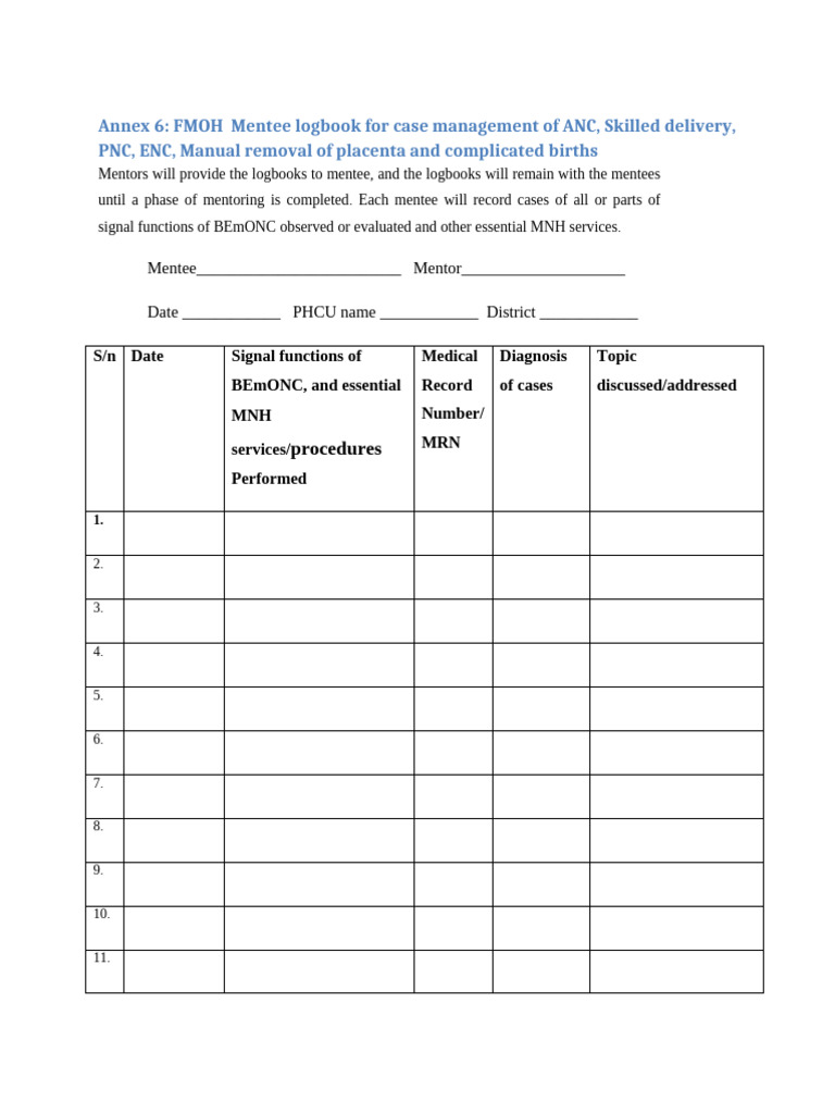 5 Log Book Mentee 2 Mentee | PDF