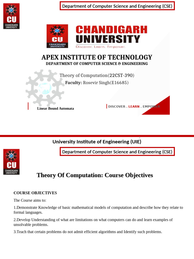 Chapter-2.8Linear Bound Automata | PDF | Automata Theory | Theory Of Computation