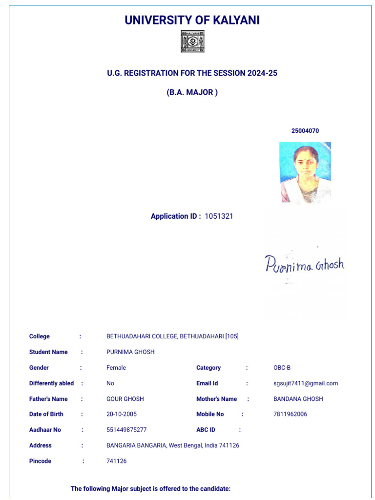 Ku Registration Portal | PDF