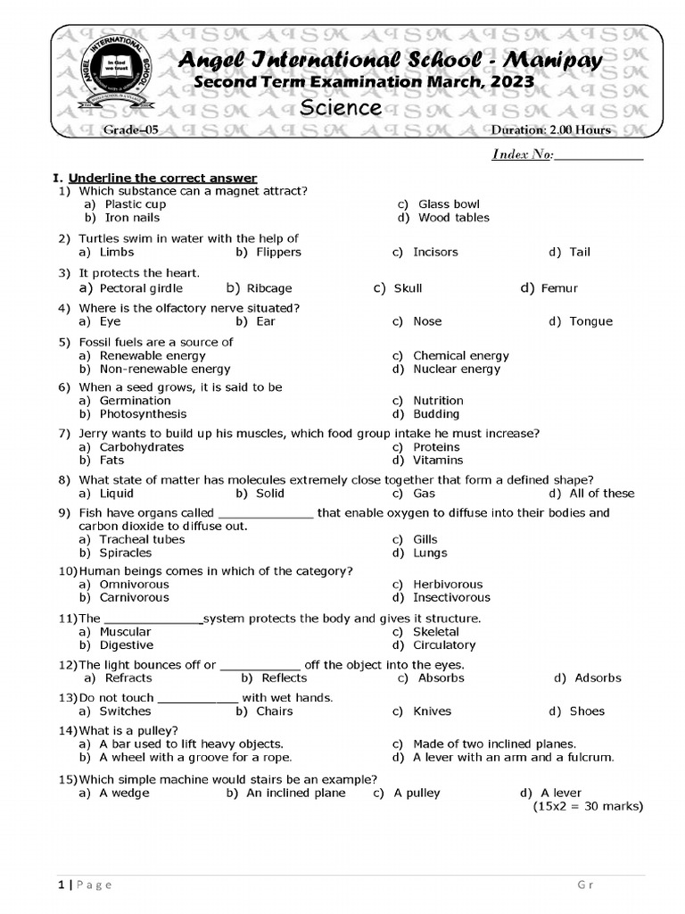 Grade 5 Science - Second Day | PDF
