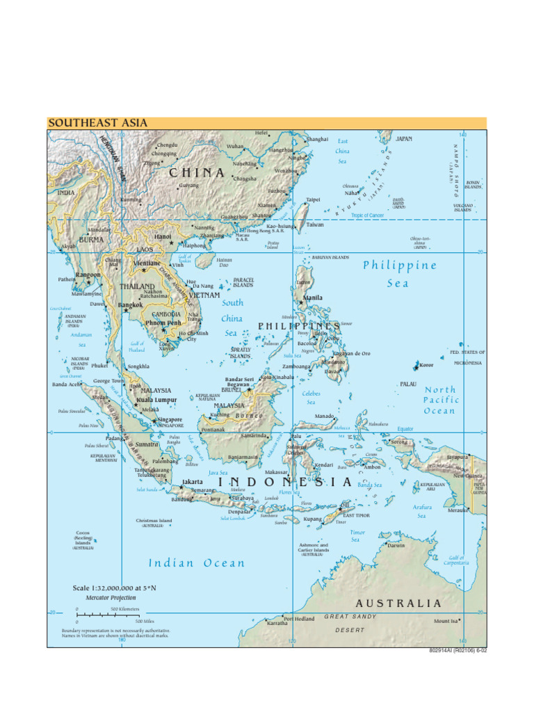 Maps of The World - Southeast Asia | PDF | Tropical Cyclones | Tropical ...