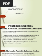 Markowitz Portfolio | PDF | Modern Portfolio Theory | Financial Risk