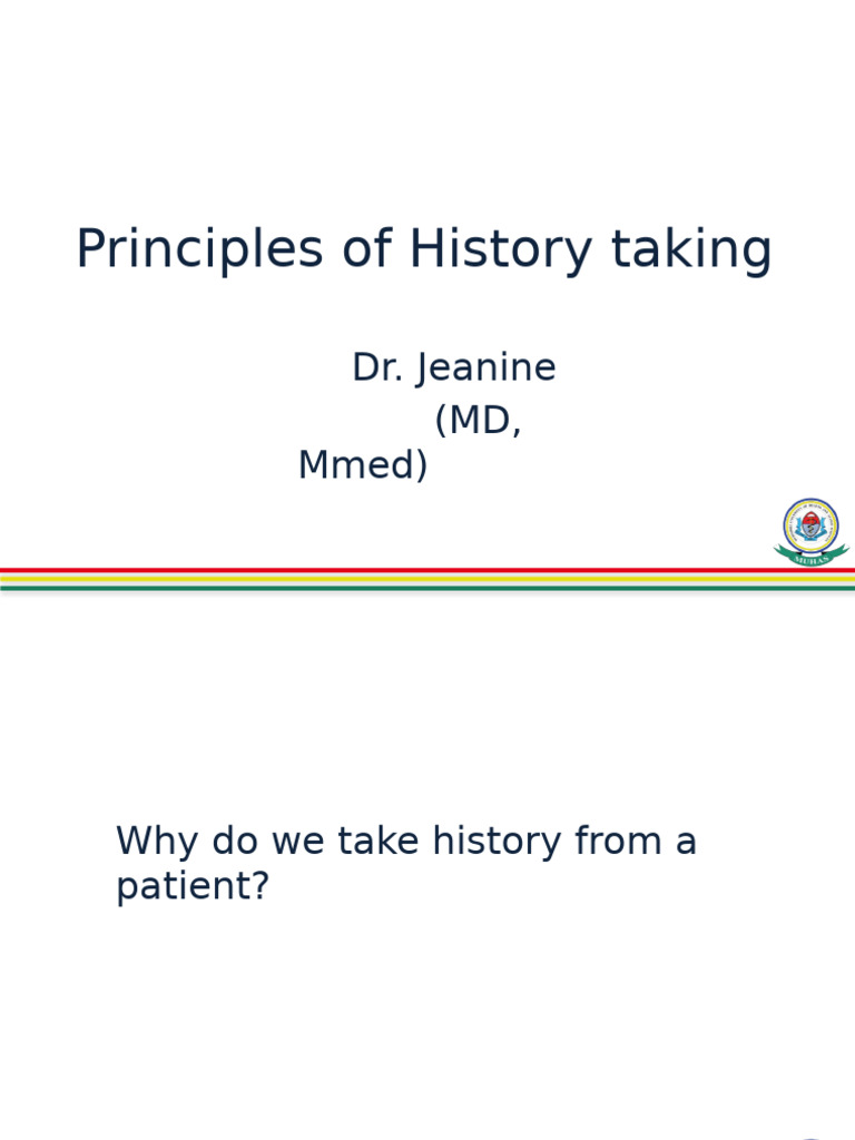 Principles of Patient History Taking | PDF | Patient | Medicine