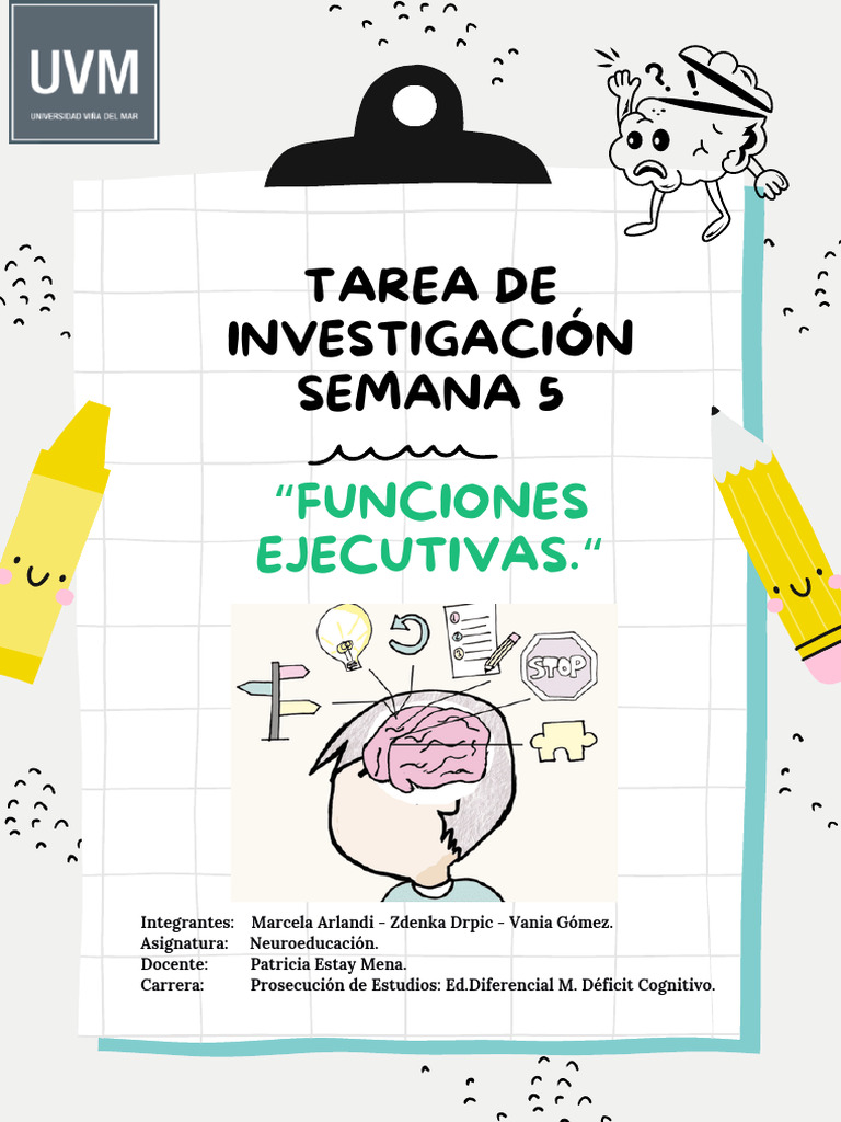 Neuroeducacion Funciones Ejecutivas | PDF | Funciones ejecutivas | Las ...
