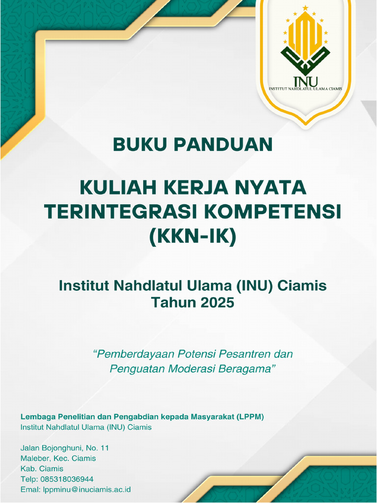 Panduan KKN-IK INU Ciamis 2025 | PDF