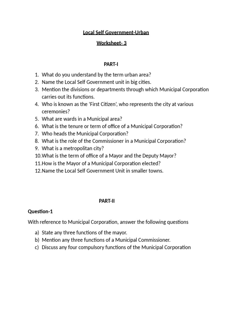 2404 4f64 Bce1 E8367ea66b38 LocalSelfGovernment Worksheet | PDF