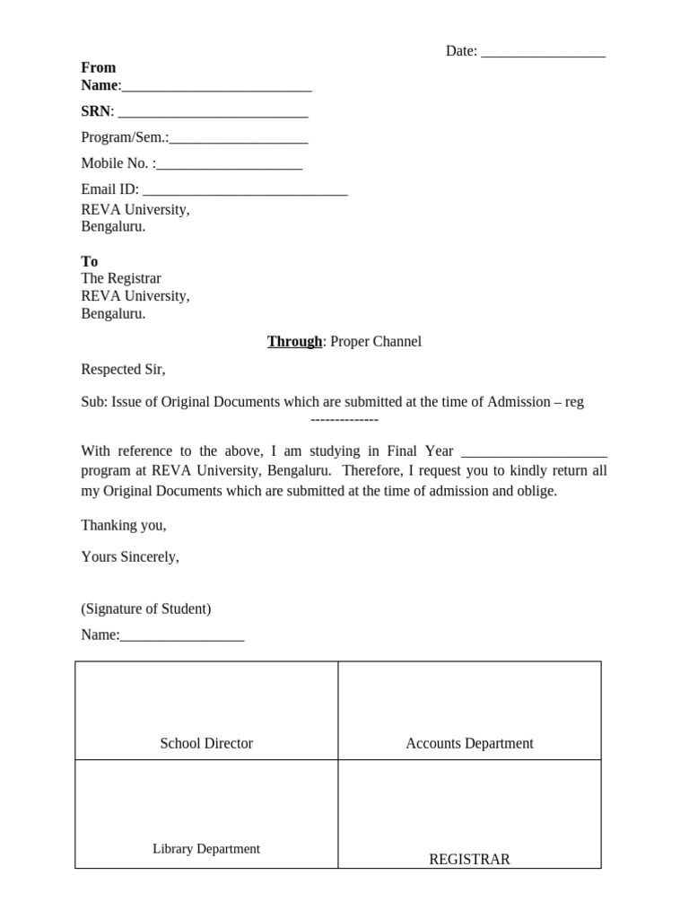 Return of Original Documents | PDF