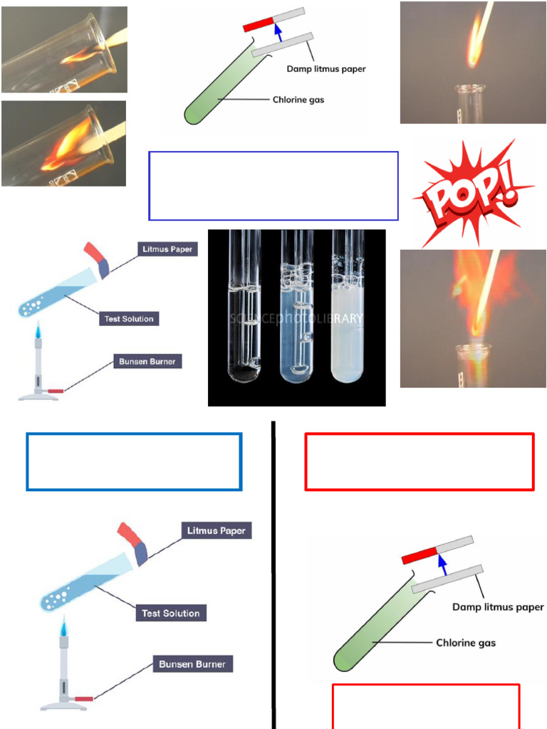 Ion & Gas Identification Tests Notes | PDF | Sodium Hydroxide | Hydroxide