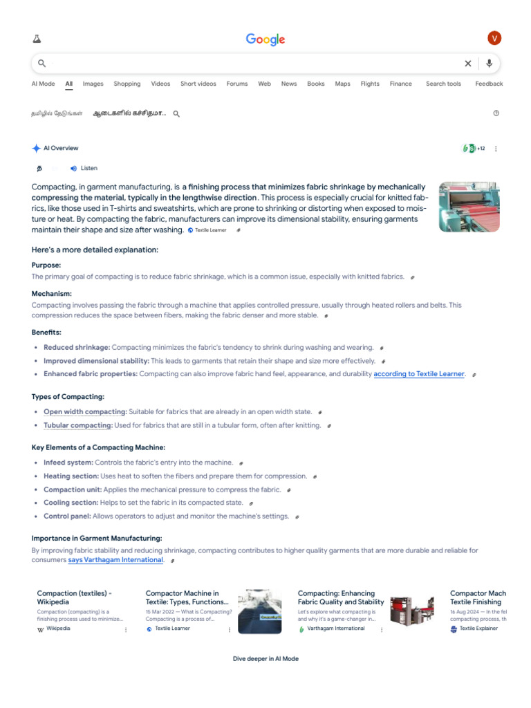 Compacting Process in Garments - Google Search | PDF | Textiles ...