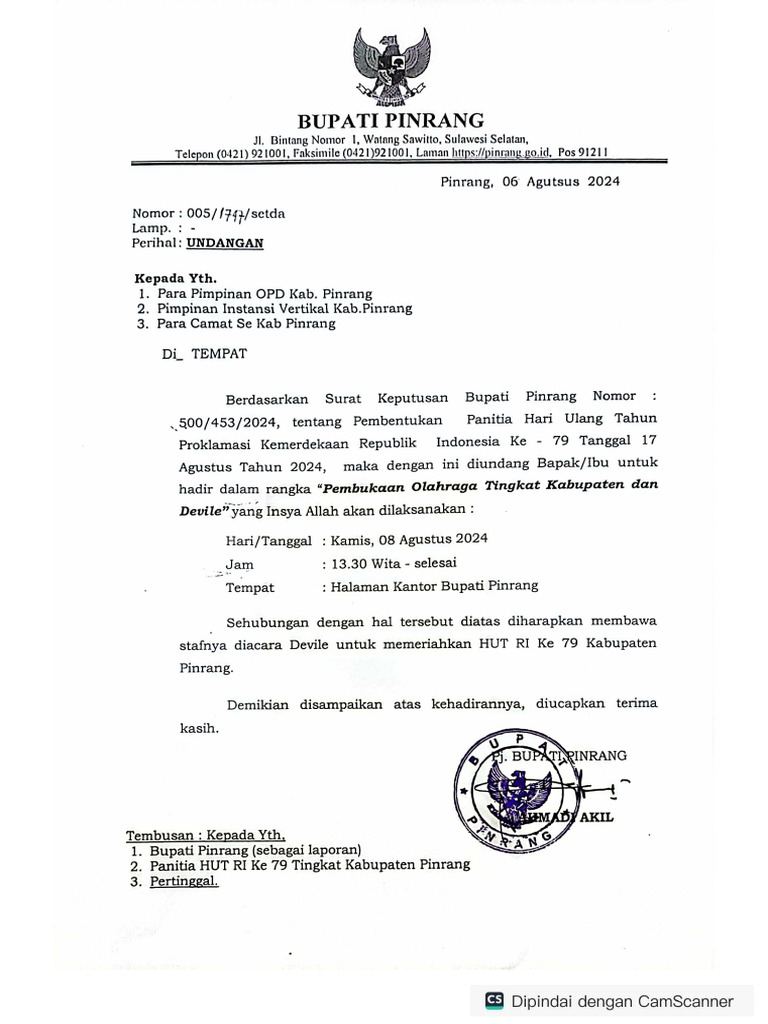 Kop Surat Bupati | PDF